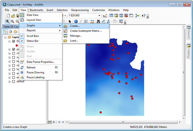 Extraer valores ráster sobre coordenadas en ArcMap - Gis&Beers