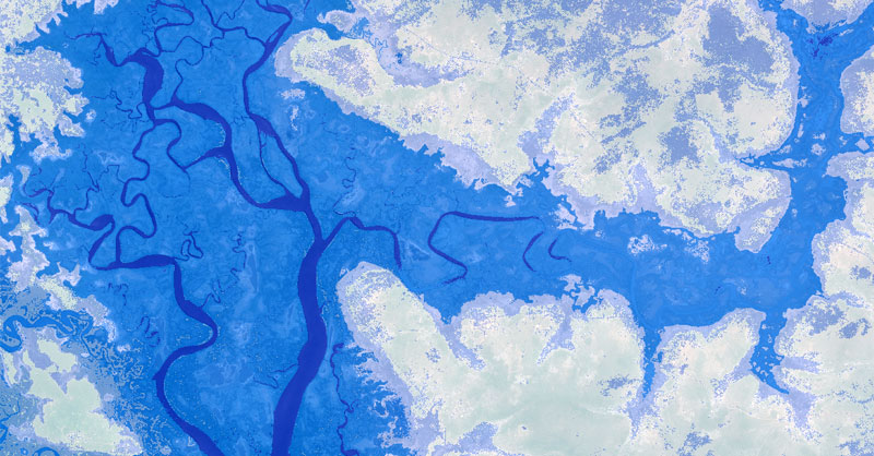 Cálculo del índice NDWI - Gis&Beers