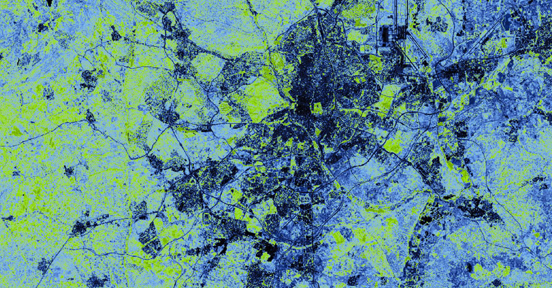 Cálculo de índice NDBI para análisis urbanísticos - Gis&Beers