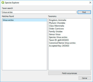 Species Explorer para la adquisición de mapas de especies - Gis&Beers