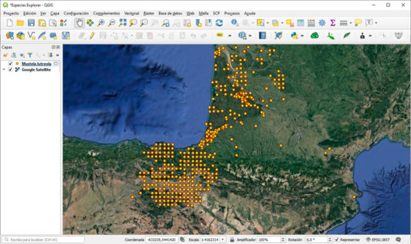 Plugin QGIS para descargar distribución de especies GBIF - Gis&Beers