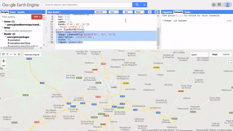 GEOtip nº8: Exportar imágenes de Google Earth Engine - Gis&Beers