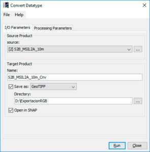 Cómo exportar imágenes en SNAP - Gis&Beers
